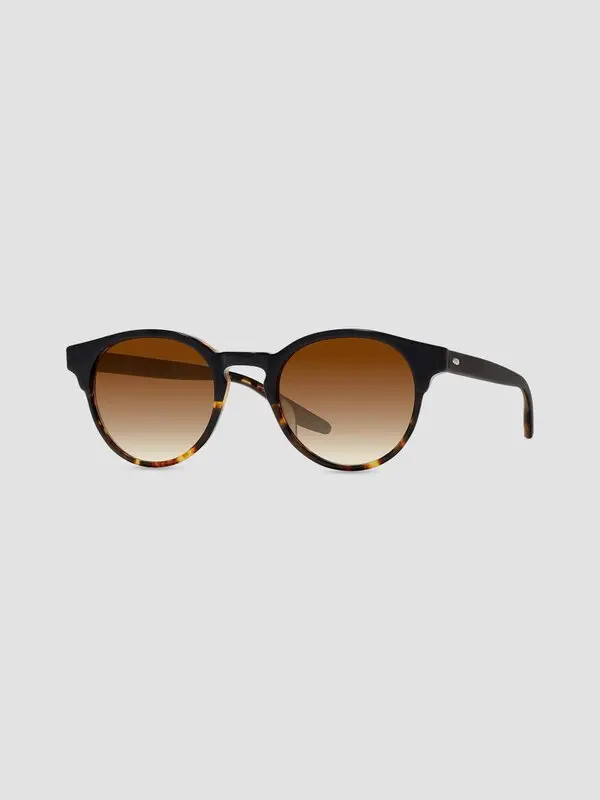 Barton Perreira Beckford 49mm Round Sunglasses - Brown