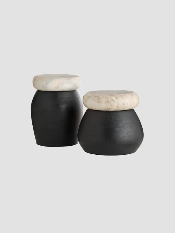 ARTERIORS Noelle Mango Wood & Marble Containers