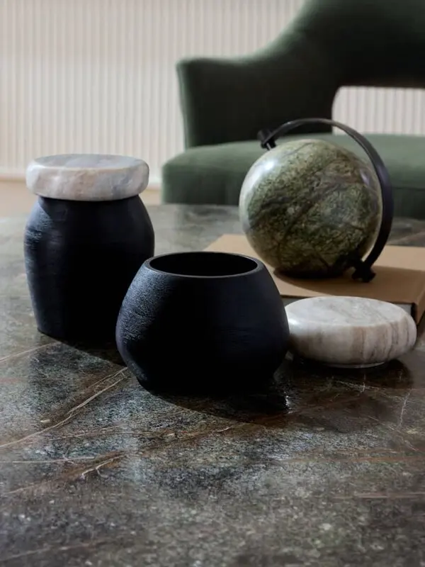 ARTERIORS Noelle Mango Wood & Marble Containers