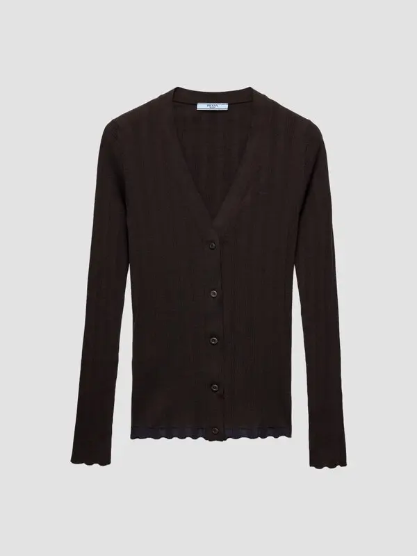 Prada Wool Cardigan - Brown