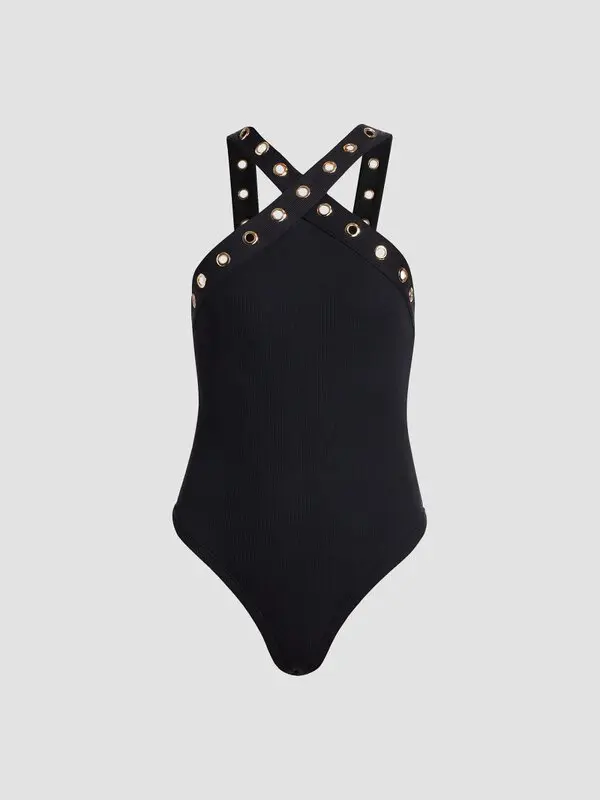 Generation Love Sabeen Grommet Halterneck Bodysuit