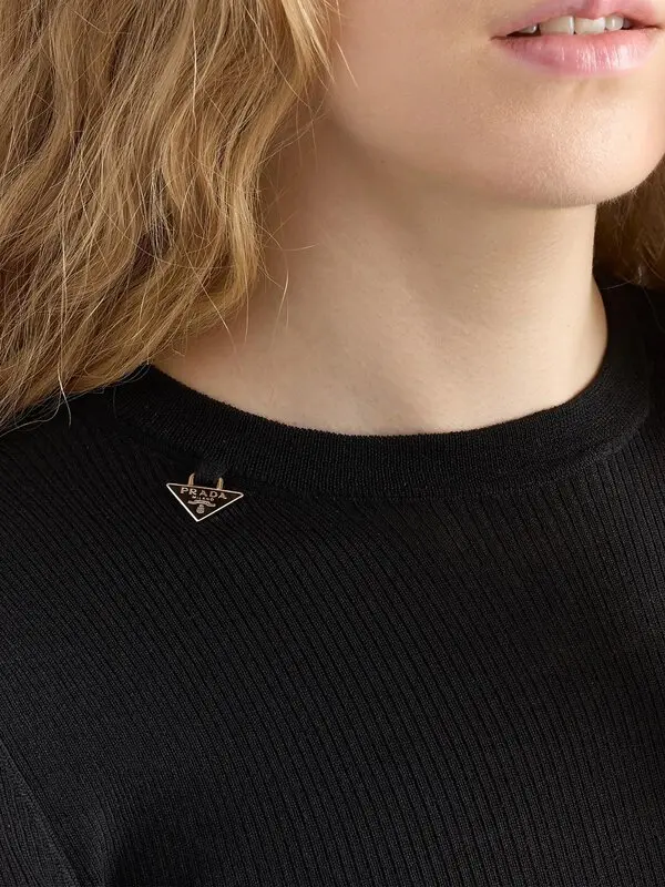 Prada Wool Crew-neck Sweater - Black