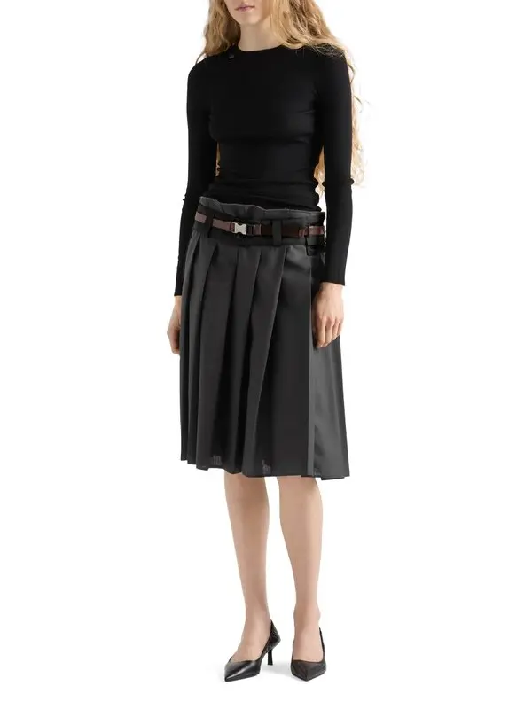 Prada Wool Crew-neck Sweater - Black