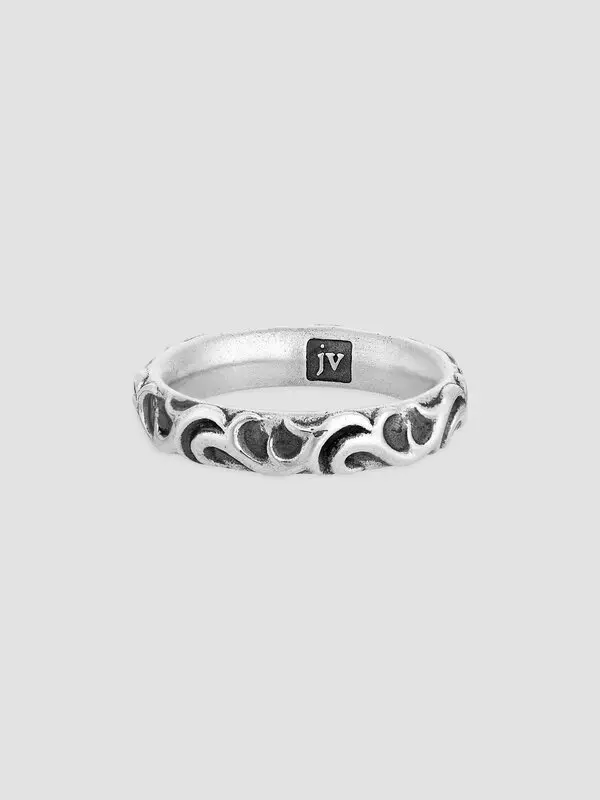 John Varvatos Gothic Sterling Silver Band
