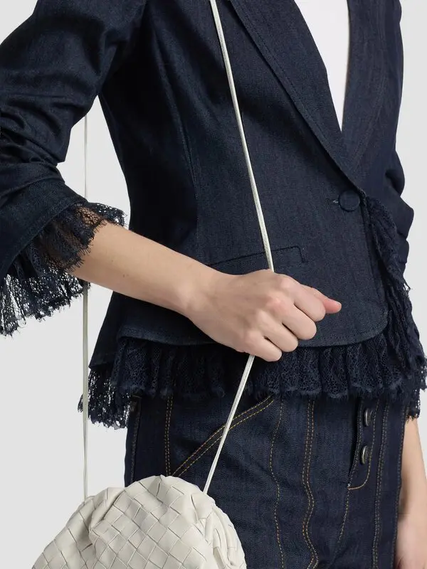 Cinq À Sept Roxie Lace-trim Denim Jacket