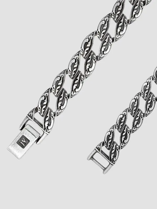 John Varvatos Gothic Sterling Silver Chain Bracelet