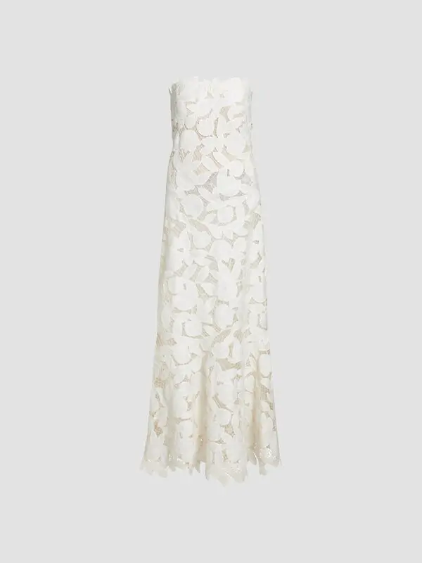 Simkhai Valletta Bustier Midi-dress - White Multi