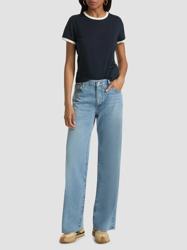 FRAME The Off Duty Stroll Straight-leg Jeans