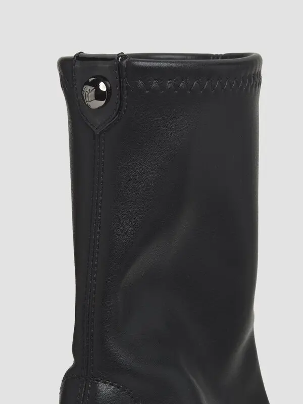 GIUSEPPE ZANOTTI Leather Cap-toe Platform Ankle Boots