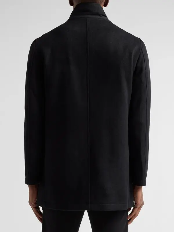 SAKS FIFTH AVENUE Wool-cashmere Car Coat