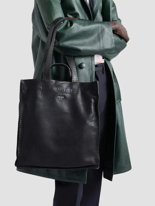 Prada Nappa Leather Tote Bag