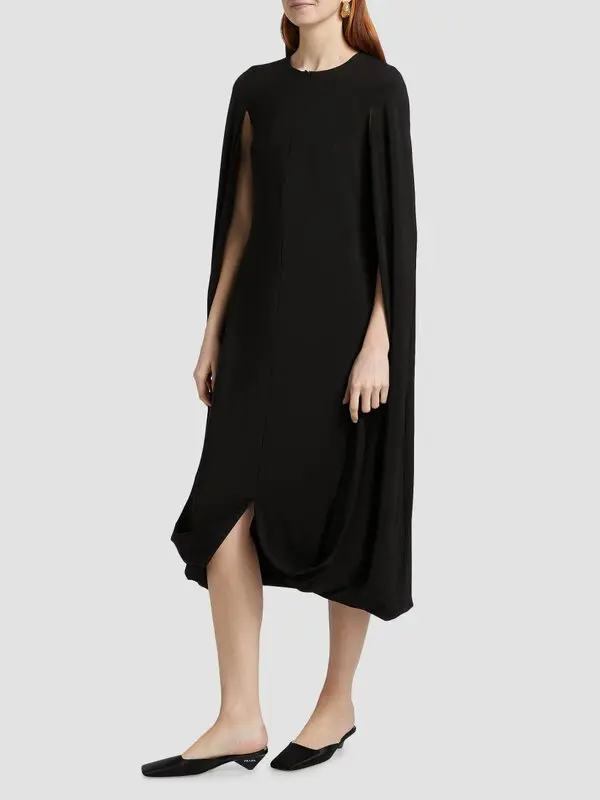 Rosetta Getty Fold Cape Cocoon Dress