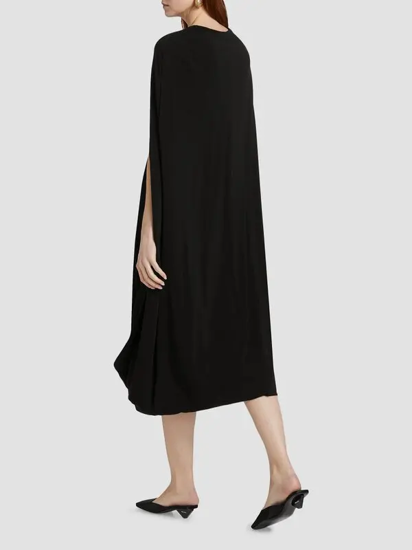 Rosetta Getty Fold Cape Cocoon Dress