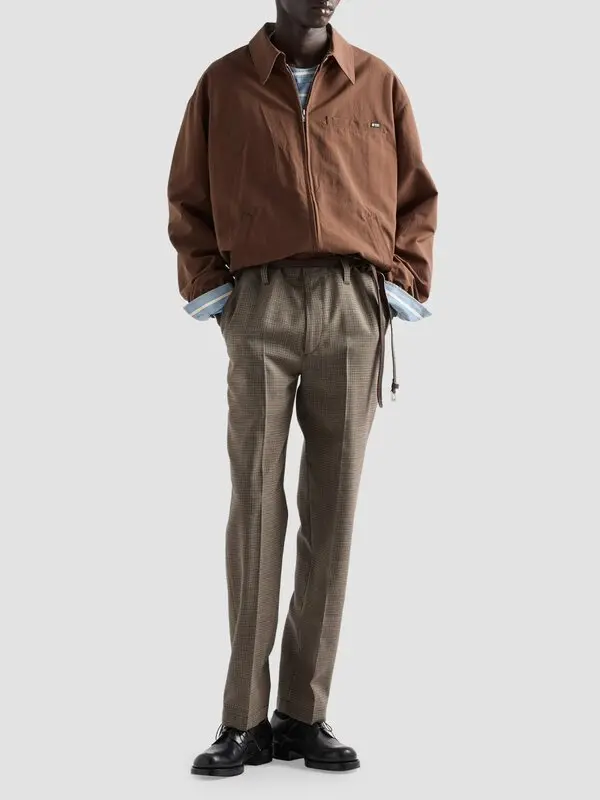Prada Technical Fabric Blouson Jacket - Brown