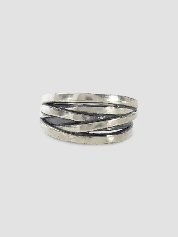 John Varvatos Wrap Sterling Crisscross Ring