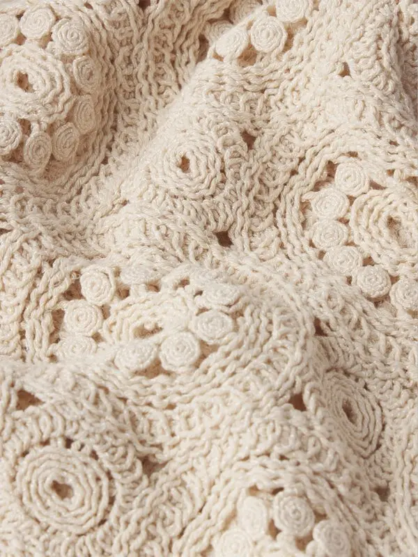 FRAME Crochet Cotton Pants