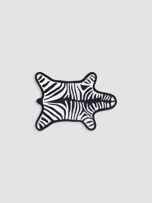 Jonathan Adler Zebra Bath Mat - Black