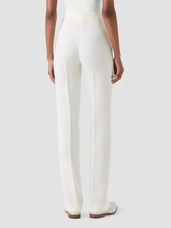 Akris Carl Linen-virgin Wool Straight-leg Pants