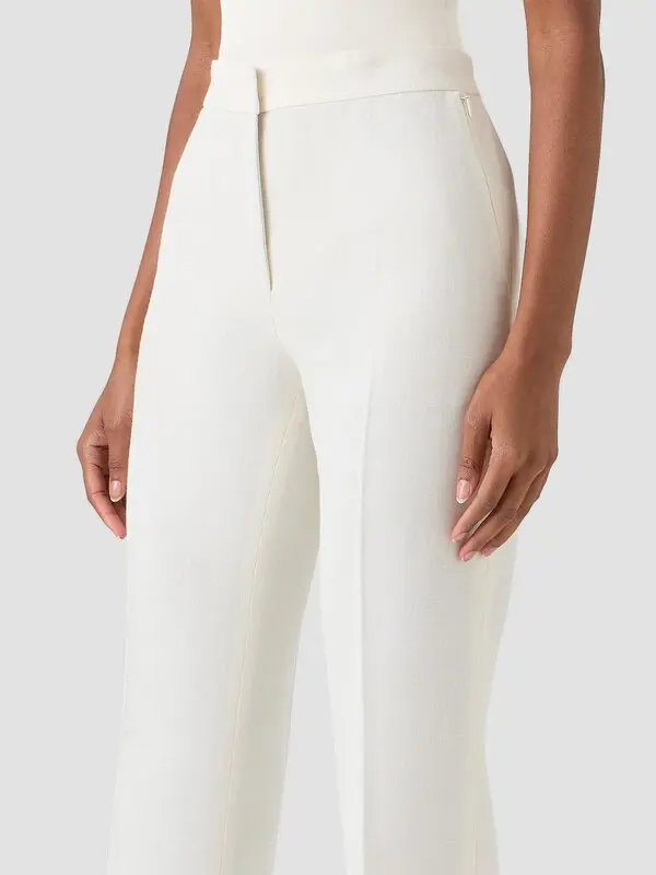 Akris Carl Linen-virgin Wool Straight-leg Pants