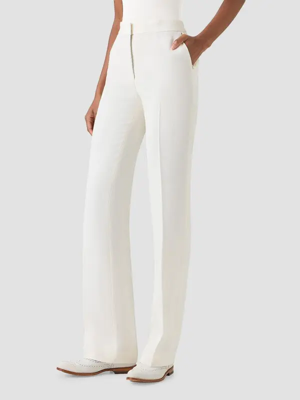 Akris Carl Linen-virgin Wool Straight-leg Pants