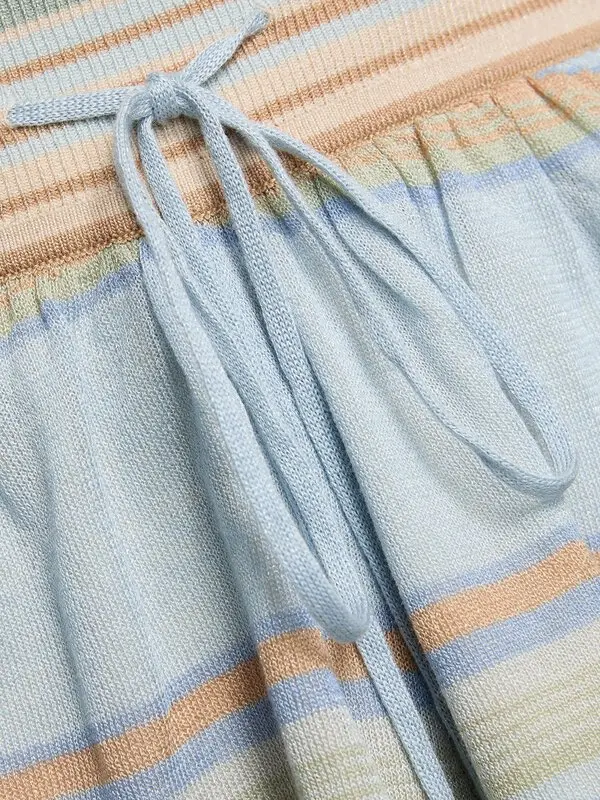 Zimmermann Indra Striped Shorts - Blue Multi