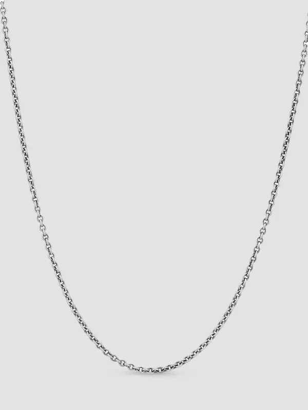 John Varvatos Artisan Sterling Skull Clasp Necklace