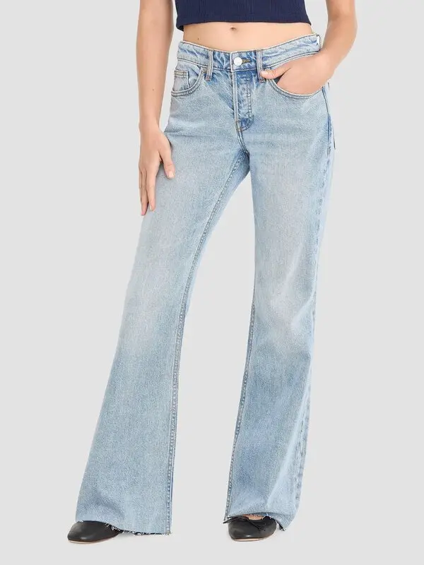 Good American Vintage Low-rise Relaxed Flare Jeans
