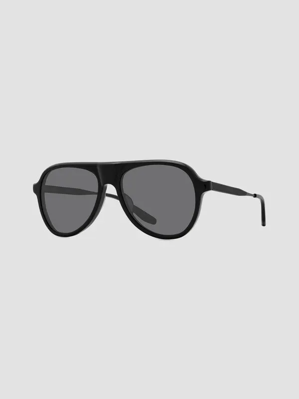 Barton Perreira Vedretta 55mm Aviator Sunglasses - Black