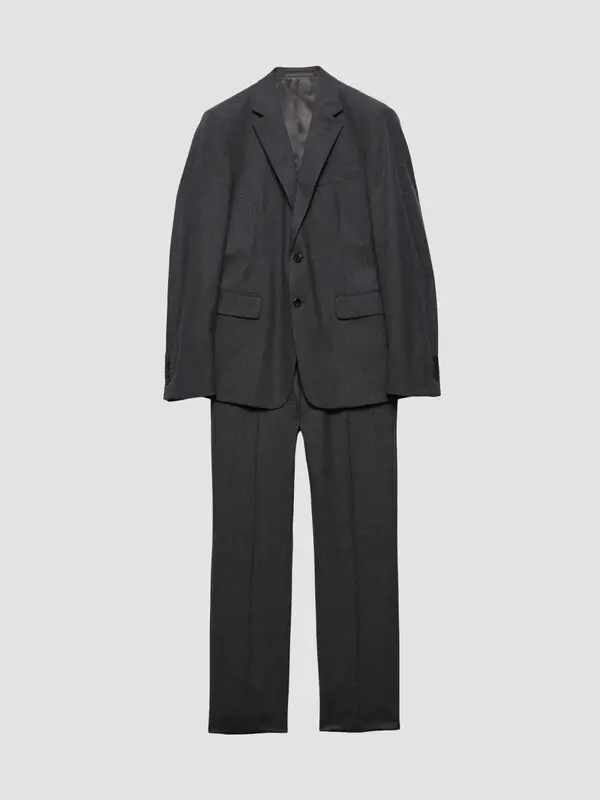 Prada Single Breasted Cashmere Blend Suit