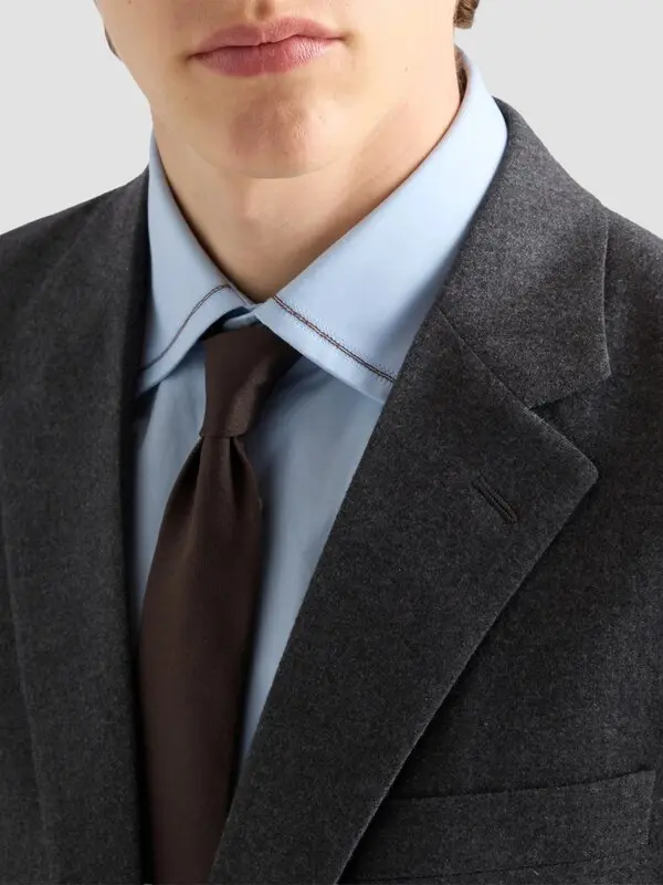 Prada Single Breasted Cashmere Blend Suit