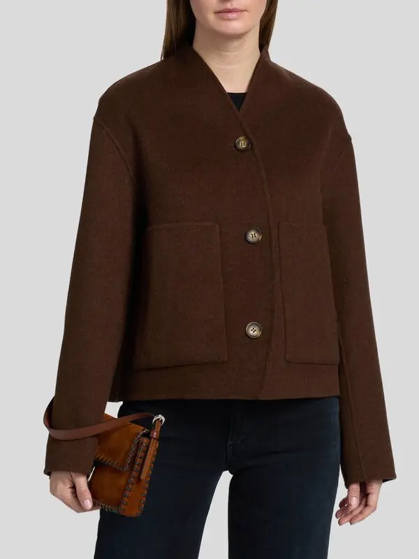 LAMARQUE Hania Double-face Wool-blend Jacket