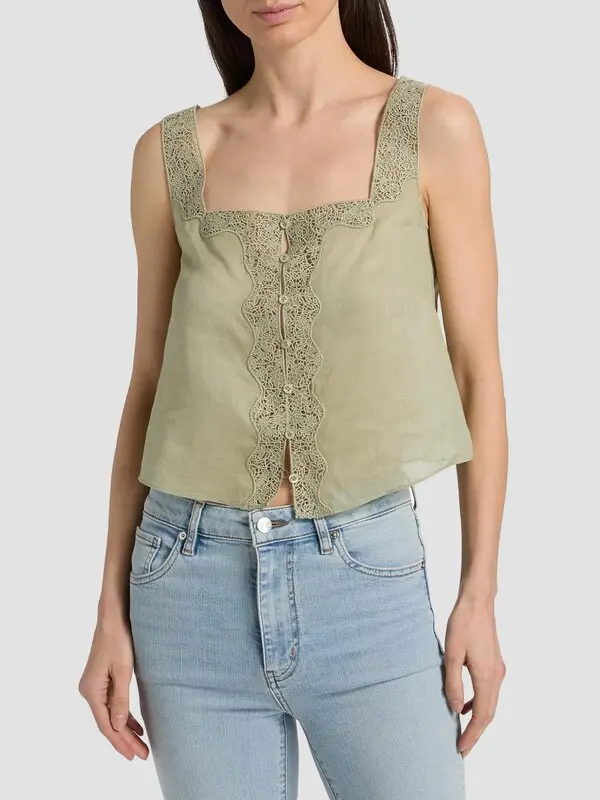 FRAME The Embroidered Tank
