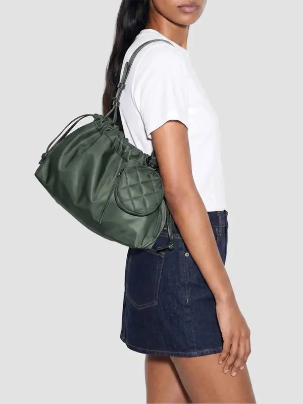 Mz Wallace Waverly Small Drawstring Shoulder Bag - Juniper