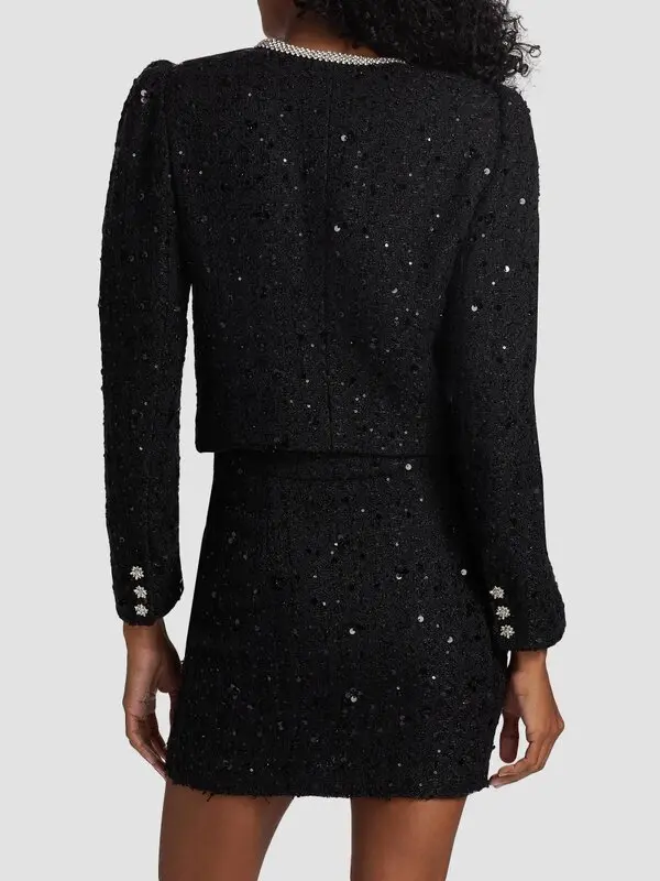 Generation Love Chiara Crystal-embellished Tweed Jacket