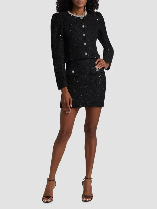 Generation Love Chiara Crystal-embellished Tweed Jacket