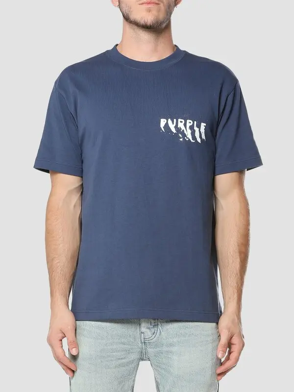 PURPLE BRAND Logo Cotton Jersey T-shirt