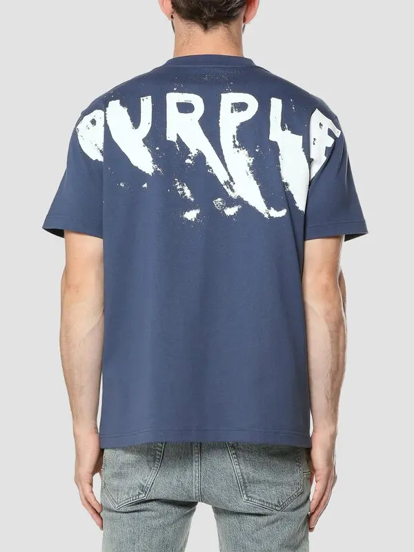 PURPLE BRAND Logo Cotton Jersey T-shirt