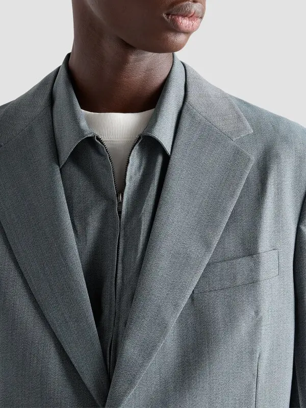 Prada Wool Zipper Shirt