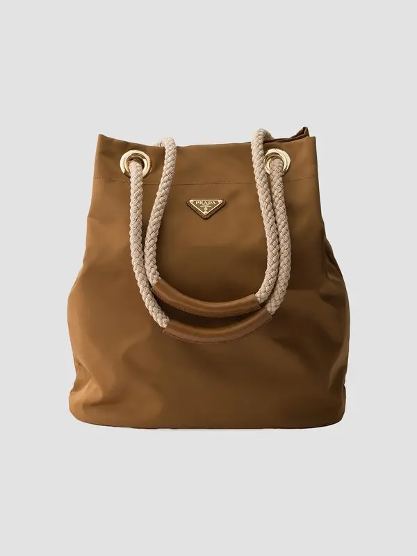 Prada Mariner Large Re-nylon Bucket Bag - Brown