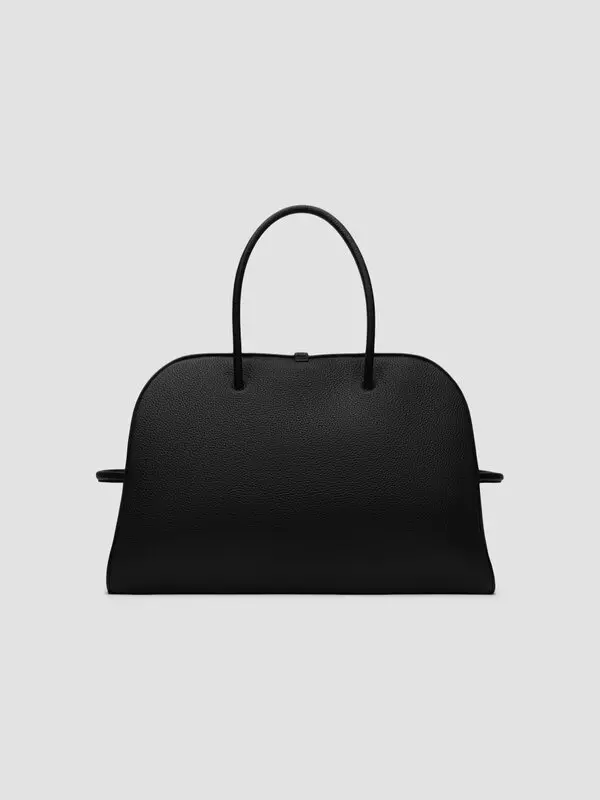 Jacquemus Le Grand Turismo Leather Tote Bag - Black