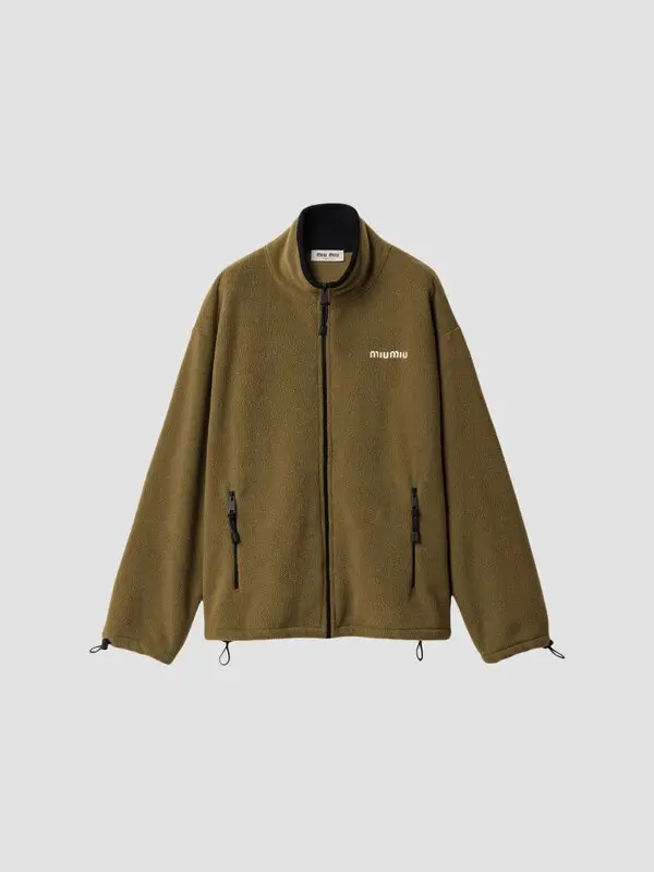 Miu Miu Fleece Zipper Jacket