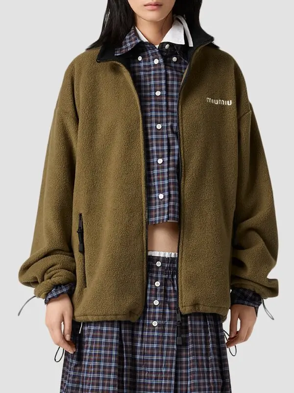 Miu Miu Fleece Zipper Jacket