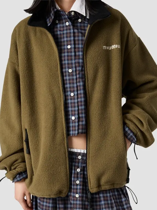 Miu Miu Fleece Zipper Jacket