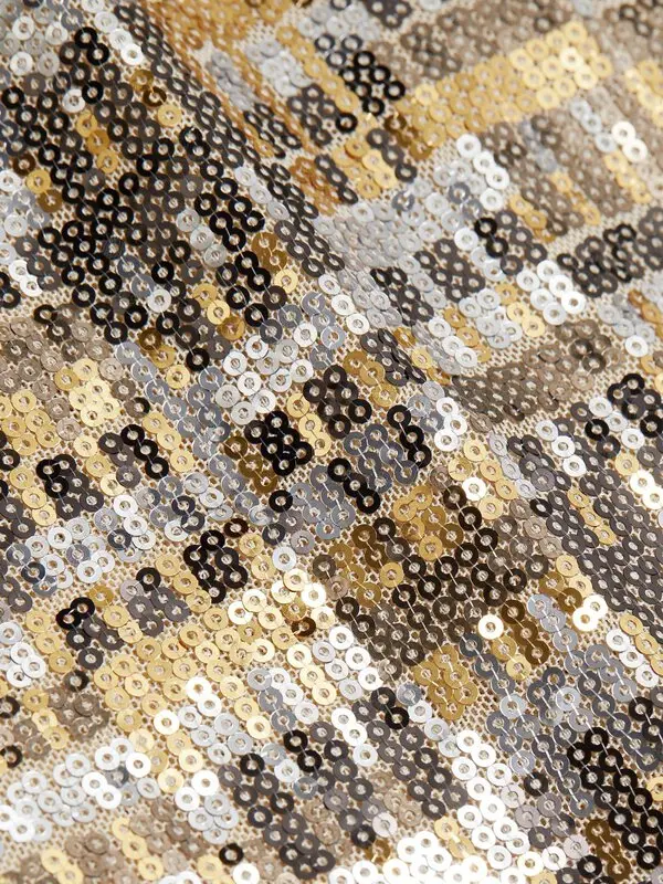 Rosetta Getty Bauhuas Mesh Sequined Top