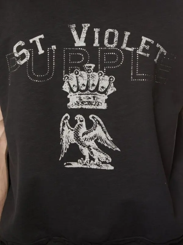 PURPLE BRAND Slub Cut-off Cotton Muscle T-shirt