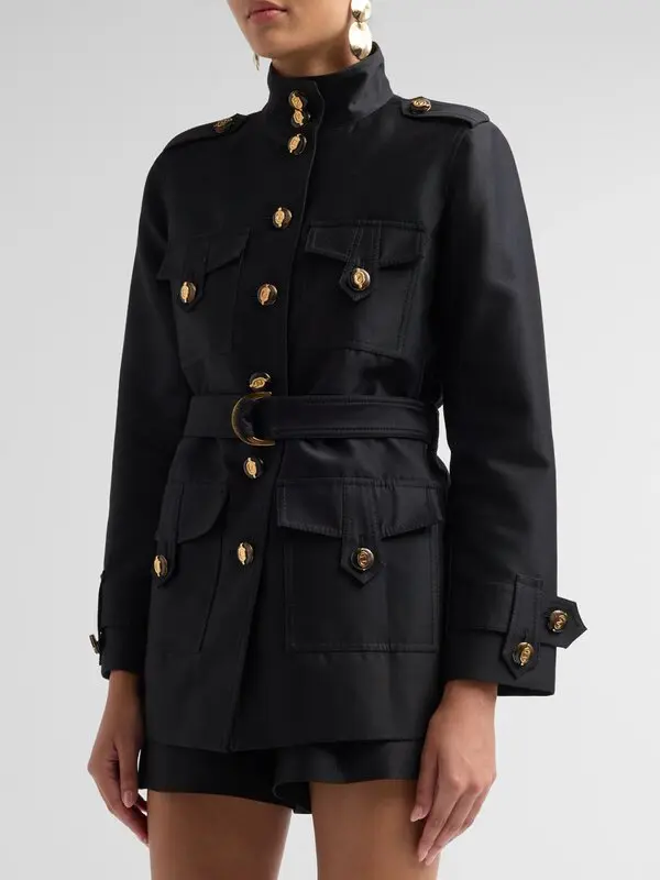 Zimmermann Valiant Wool-silk Utility Jacket