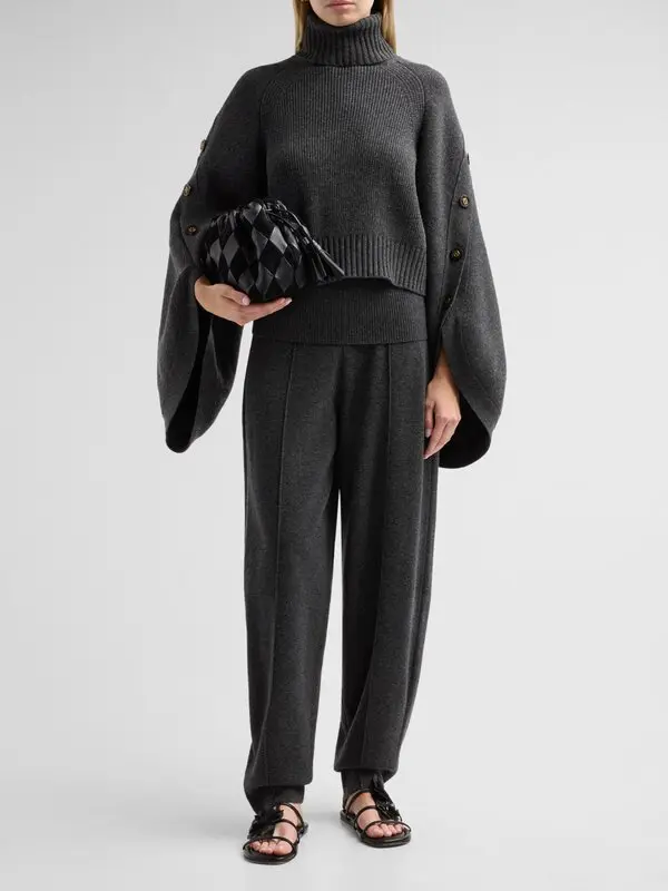 Zimmermann Valiant Buttoned Wool Sweater - Graphite
