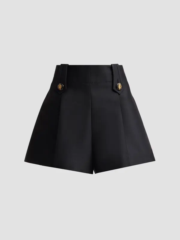 Zimmermann Valiant Wool-silk Tailored Shorts