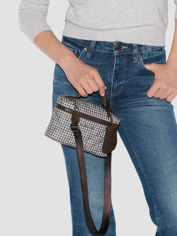 Mz Wallace Daily Houndstooth Vanity Bag