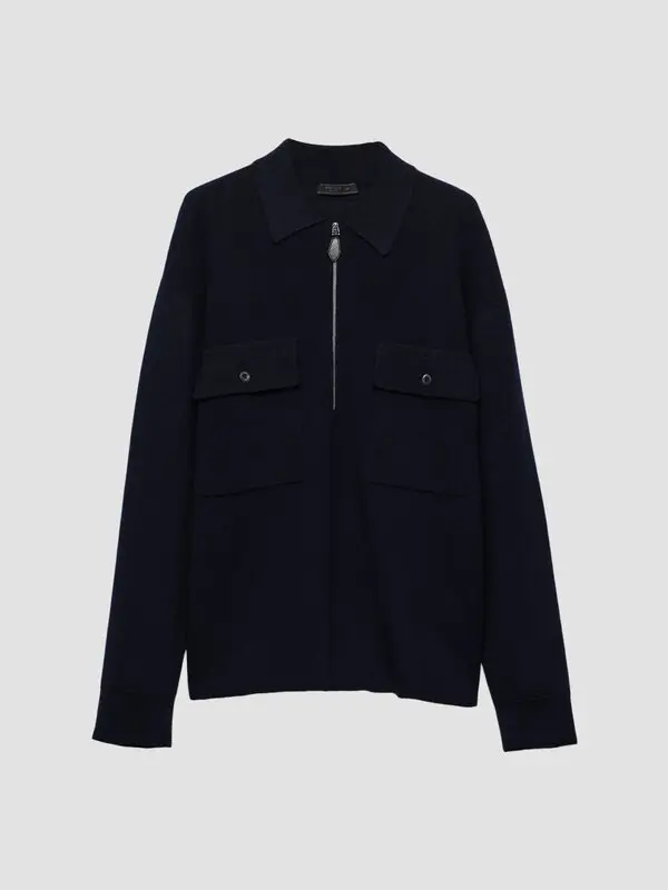 Prada Cashmere Polo Shirt - Blue
